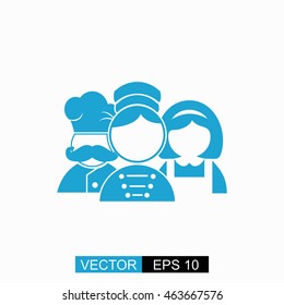 Hotel Staff Vector Isolated Blue Icon Stock Vector (Royalty Free ...