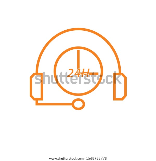 Vektor Stok Hotline Service Logo Vector Customer Service (Tanpa Royalti ...