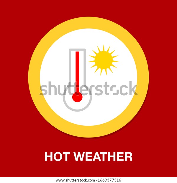 Hotweather Symbol Icon Simple Element Illustration Stock Vector ...