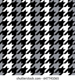 Houndstooth Pattern Black White Grey Stripes Stock Vector (Royalty Free ...