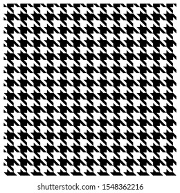 Houndstooth Tile Black White Pattern Vector Stock Vector (Royalty Free ...