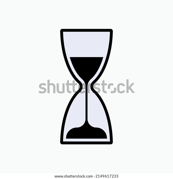Hourglass Icon Time Symbol Vector Stock Vector (Royalty Free ...