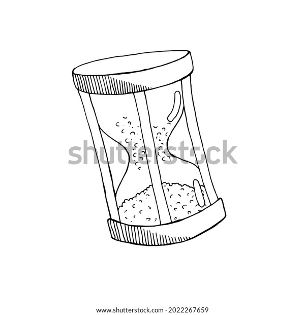 Hourglass Isolated On White Background Vector Stock Vector Royalty Free 2022267659 Shutterstock