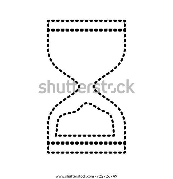 Hourglass Sticker Vector Illustration Stock Vector (Royalty Free ...