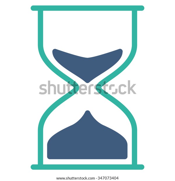 Hourglass Vector Icon Style Bicolor Flat Stock Vector Royalty Free 347073404 Shutterstock
