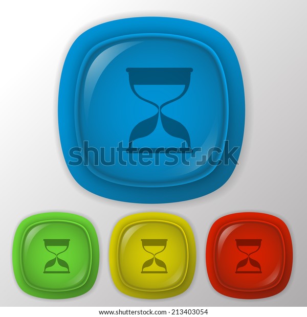 Hourglass Waiting Stock Vector (Royalty Free) 213403054 | Shutterstock