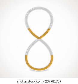 Hourglassshaped Infinity Sign: vector de stock (libre de regalías ...