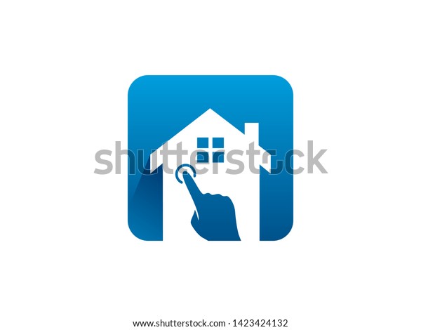 House App Logo Template Icon Symbol Stock Vector (Royalty Free ...