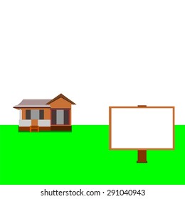 House Billboard Your Design Stock Vector (Royalty Free) 291040943 ...