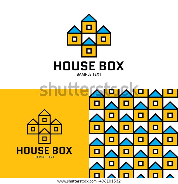 House Box Logo Design Template Vector Stock Vector (Royalty Free ...