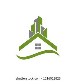 House Building Logo Design Template Vector Stock Vector (Royalty Free ...