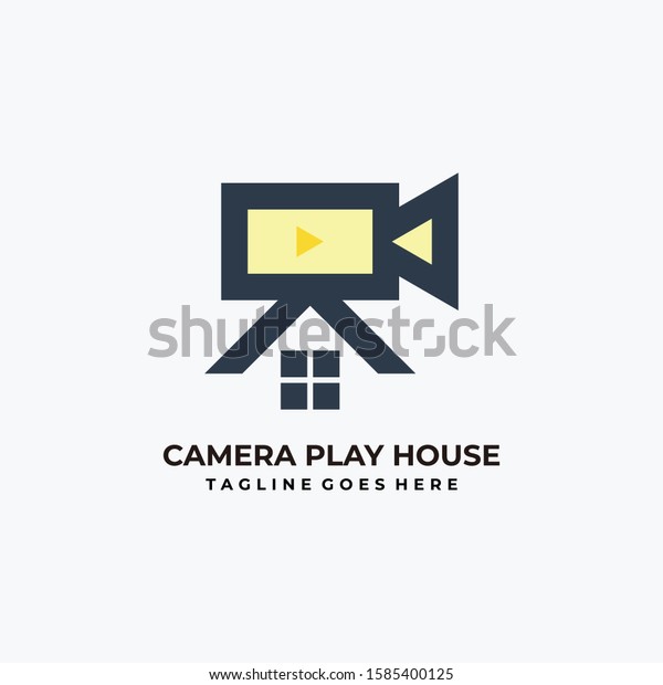 House Camera Studio Icon Illustration Vector Stock Vector (Royalty Free ...