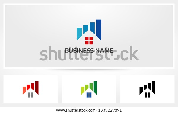 House Chart Logo Stock Vector (Royalty Free) 1339229891 | Shutterstock