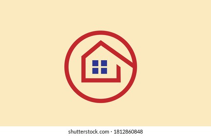 House Circle Real Estate Vector Logo Stock Vector (Royalty Free ...