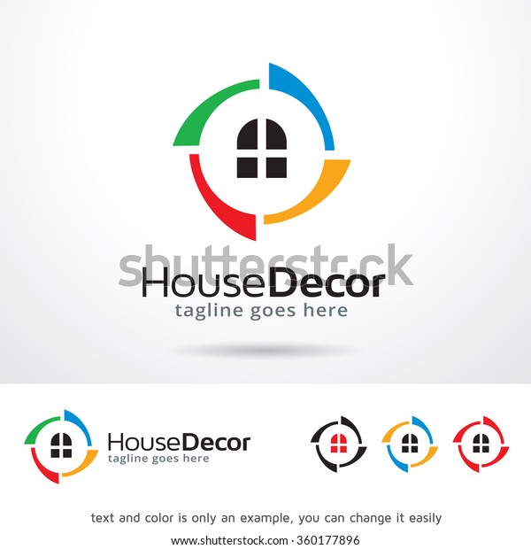 House Decor Logo Template Design Vector Stock Vector (Royalty Free ...