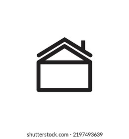 House Design Concept Chimney Vector Illustration Stock Vector (Royalty ...