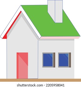 House Design Vector Building Modern Home Stock Vector (Royalty Free ...