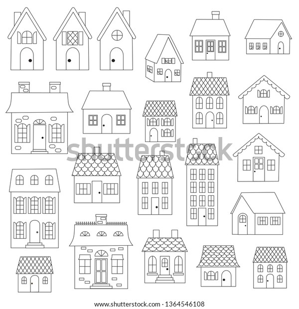 House Digital Stamps Stock Vector (Royalty Free) 1364546108 | Shutterstock