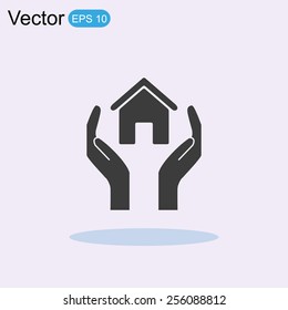 House Hands Stock Vector (Royalty Free) 255285190