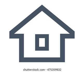 House Home Simple Vector Illustration Isolated Stock Vector (Royalty ...