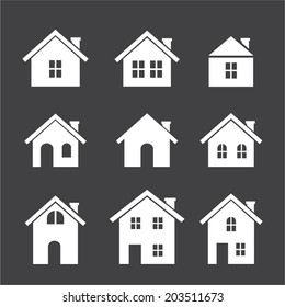 Simple House Symbol Home Icon Sign Stock Vector (Royalty Free) 1449554288