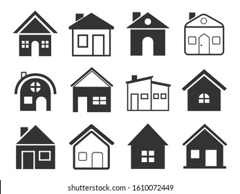 House Icon Set Vector Illustration Stock Vector (Royalty Free ...