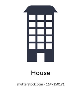 Three Story House Glyph Icon Clipart Stock Vector (Royalty Free ...