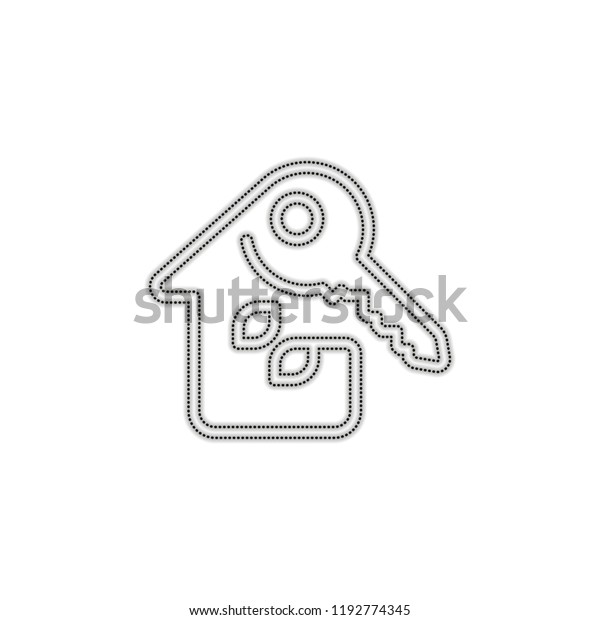 House Key Linear Icon Thin Outline Stock Vector (Royalty Free ...