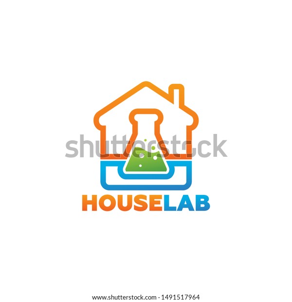 House Lab Logo Template Design Vector Stock Vector (Royalty Free ...