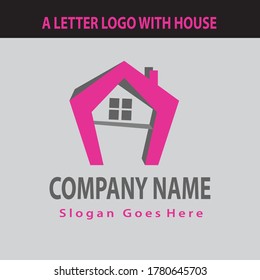 House Letter Logo Letter Design Vector Stock Vector (Royalty Free ...