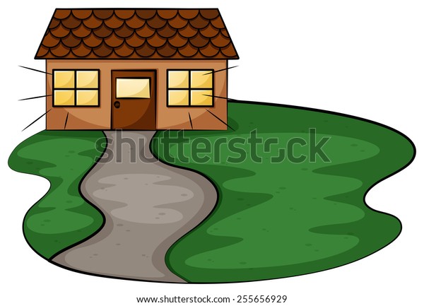 House Lights On White Background Stock Vector (Royalty Free) 255656929 ...