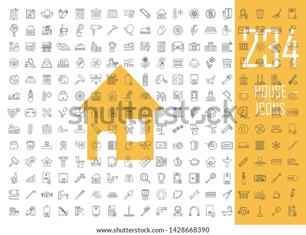 21,411 House Items Icons Images, Stock Photos & Vectors | Shutterstock