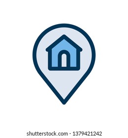 House Location Icon Stock Vector (Royalty Free) 1379421242 | Shutterstock