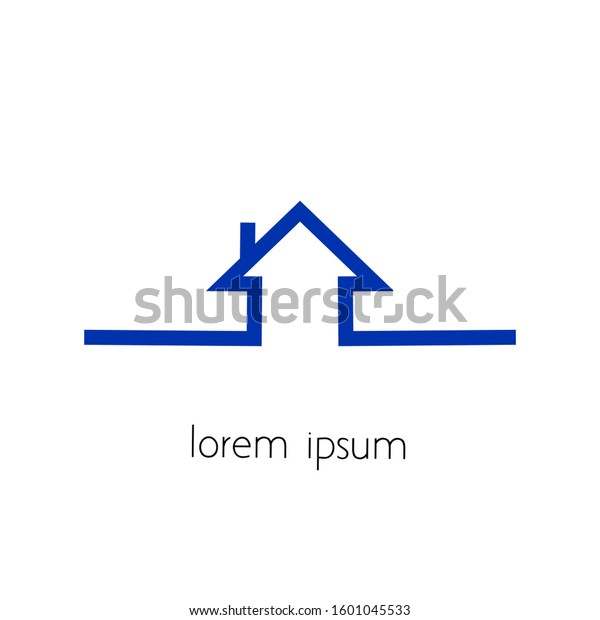 House Logo Design House Logo Simple Stock Vector (Royalty Free) 1601045533