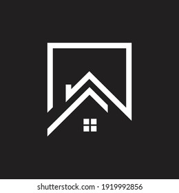 House Logo Modern White Stock Vector (Royalty Free) 1919992856