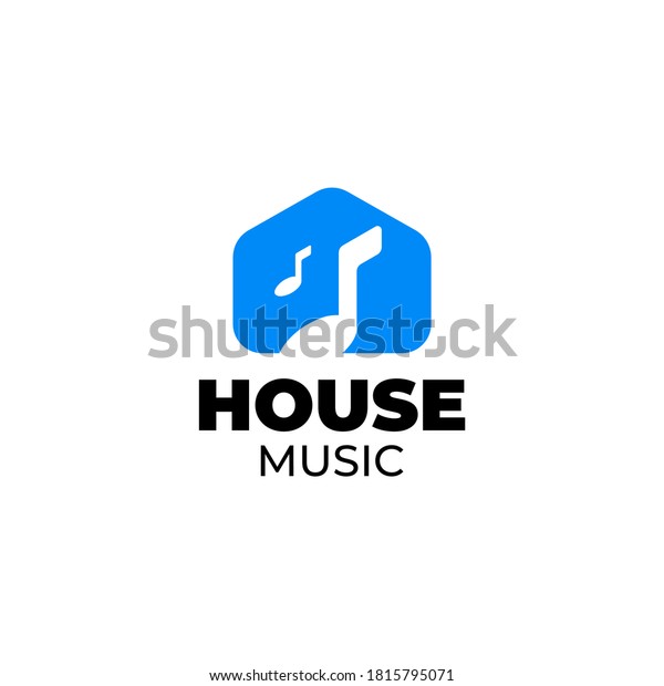 House Music Logo Template Design Stock Vector (Royalty Free) 1815795071 ...