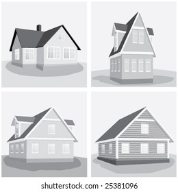 House On Hill Vector Stock Vector (Royalty Free) 25381096 | Shutterstock