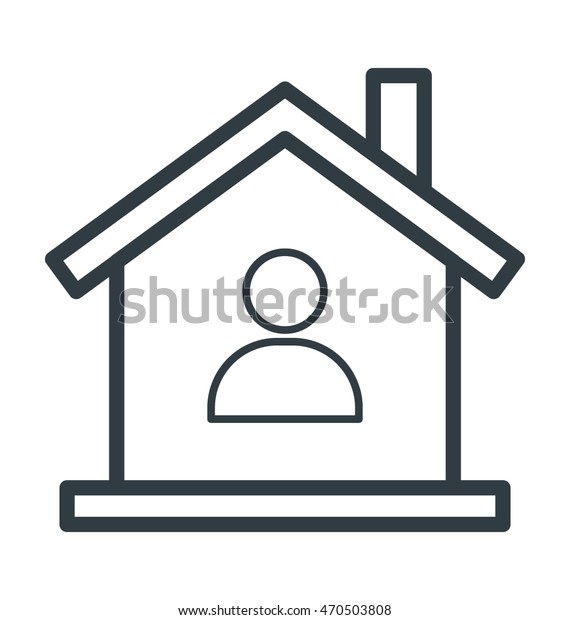 House Ownership Colored Vector Illustration Stock Vector (Royalty Free ...