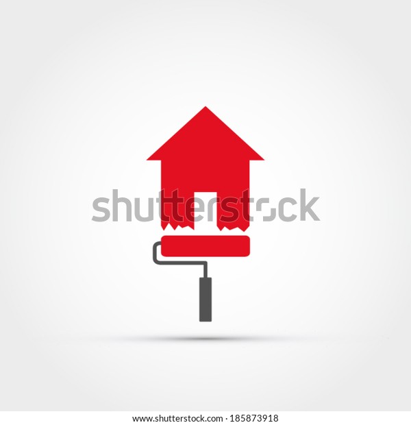 House Paint Icon Stock Vector (Royalty Free) 185873918 | Shutterstock