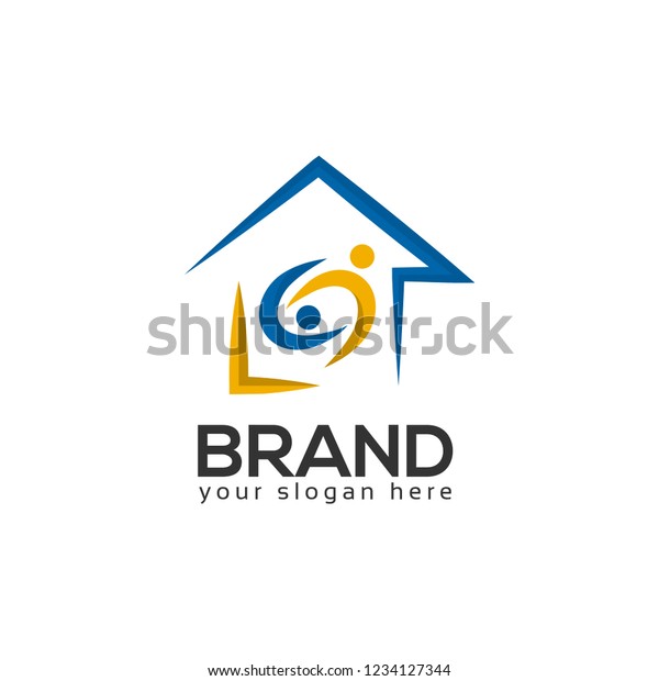 House People Logo Design Vector Vector Stock Vector (Royalty Free ...