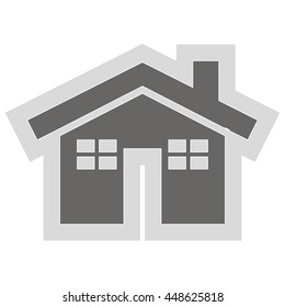 House Pictogram Icon Stock Vector (Royalty Free) 448625818 | Shutterstock
