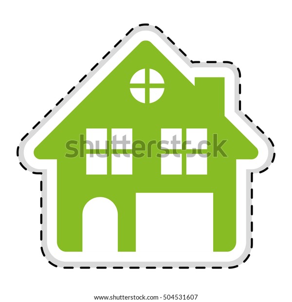 House Pictogram Icon Image Stock Vector (Royalty Free) 504531607 ...