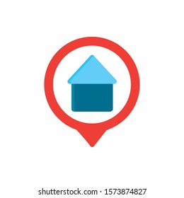 House Pin Gps Map Navigation Vector Stock Vector (Royalty Free ...