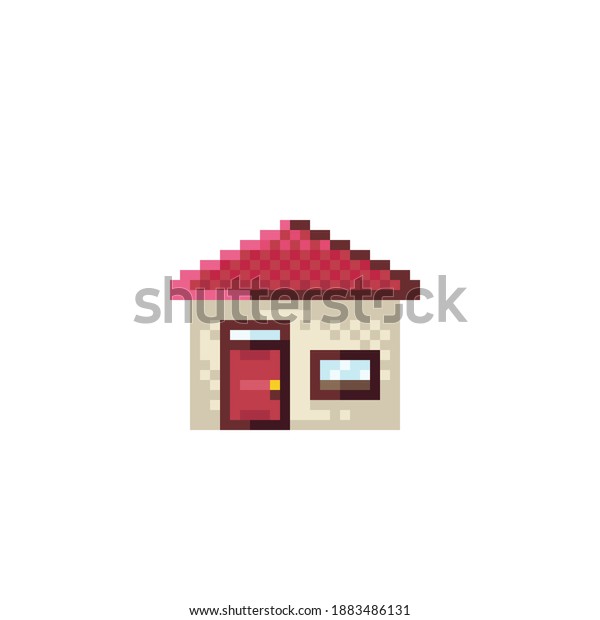 House Pixel Art Vector Illustration Stock Vector (Royalty Free ...