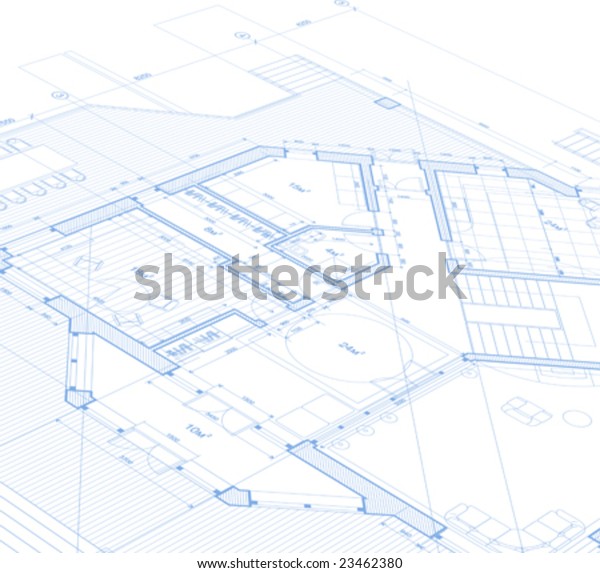 House Plan Vector Blueprint Stock Vector (Royalty Free) 23462380 ...