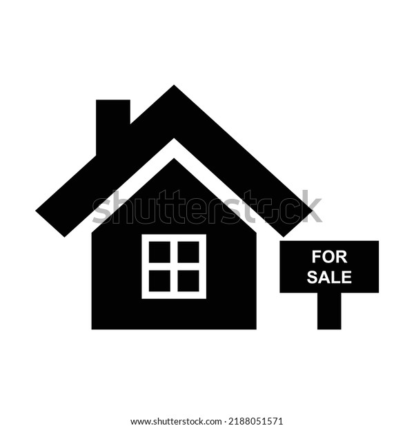 House Property Sale Icon Vector Stock Vector (Royalty Free) 2188051571 ...