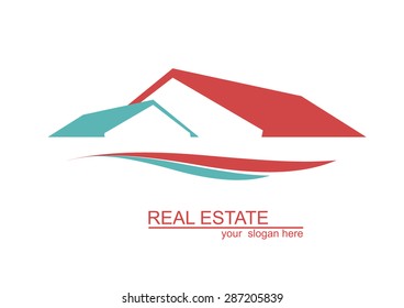 House Red Logo Design Stock Vector (Royalty Free) 287205839 | Shutterstock