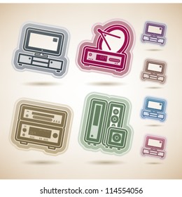 House Related Objects Left Right Television: เวกเตอร์สต็อก (ปลอดค่า ...