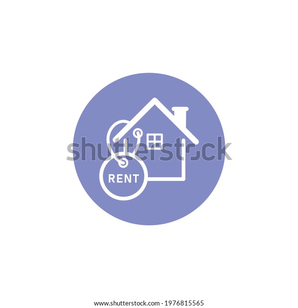 House Rent Icon Logo Vector Illustration Stock Vector (Royalty Free ...