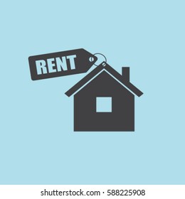 House Rent Vector Icon Stock Vector (Royalty Free) 588225908 | Shutterstock